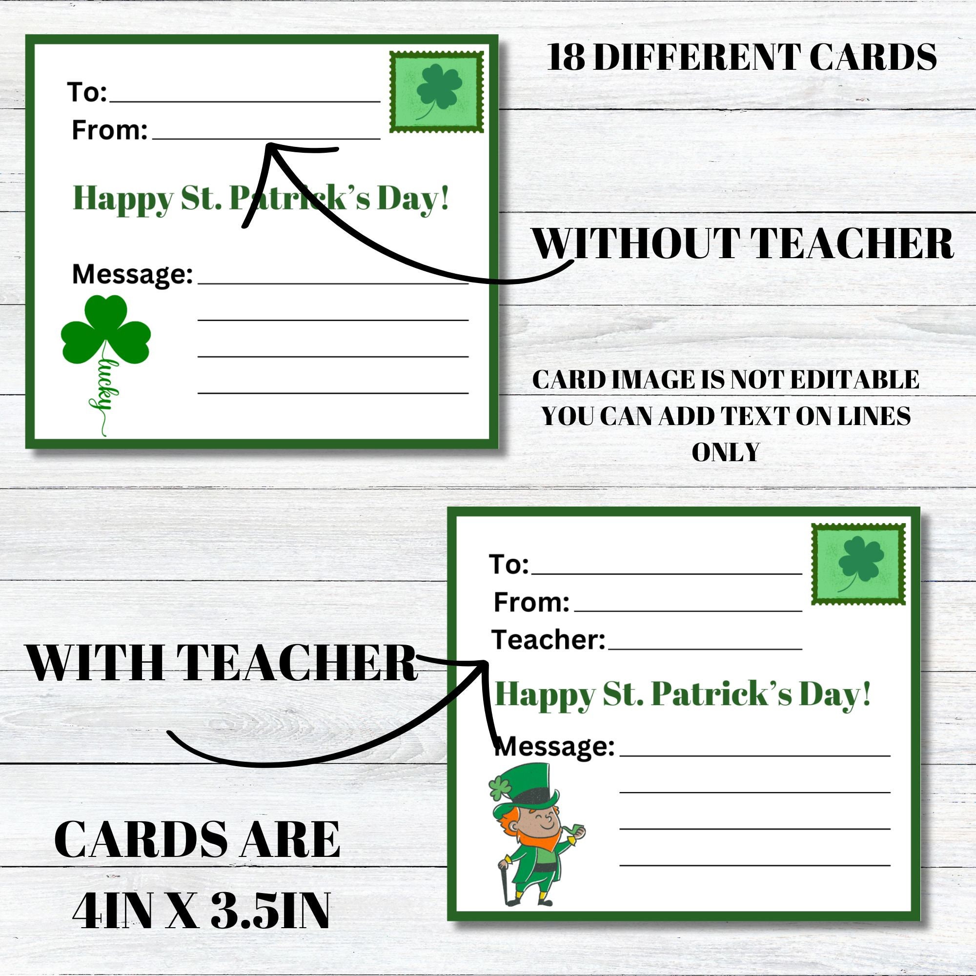 Editable St Patricks Day Candy Gram Printable, Lollipop Candy Gram for ...