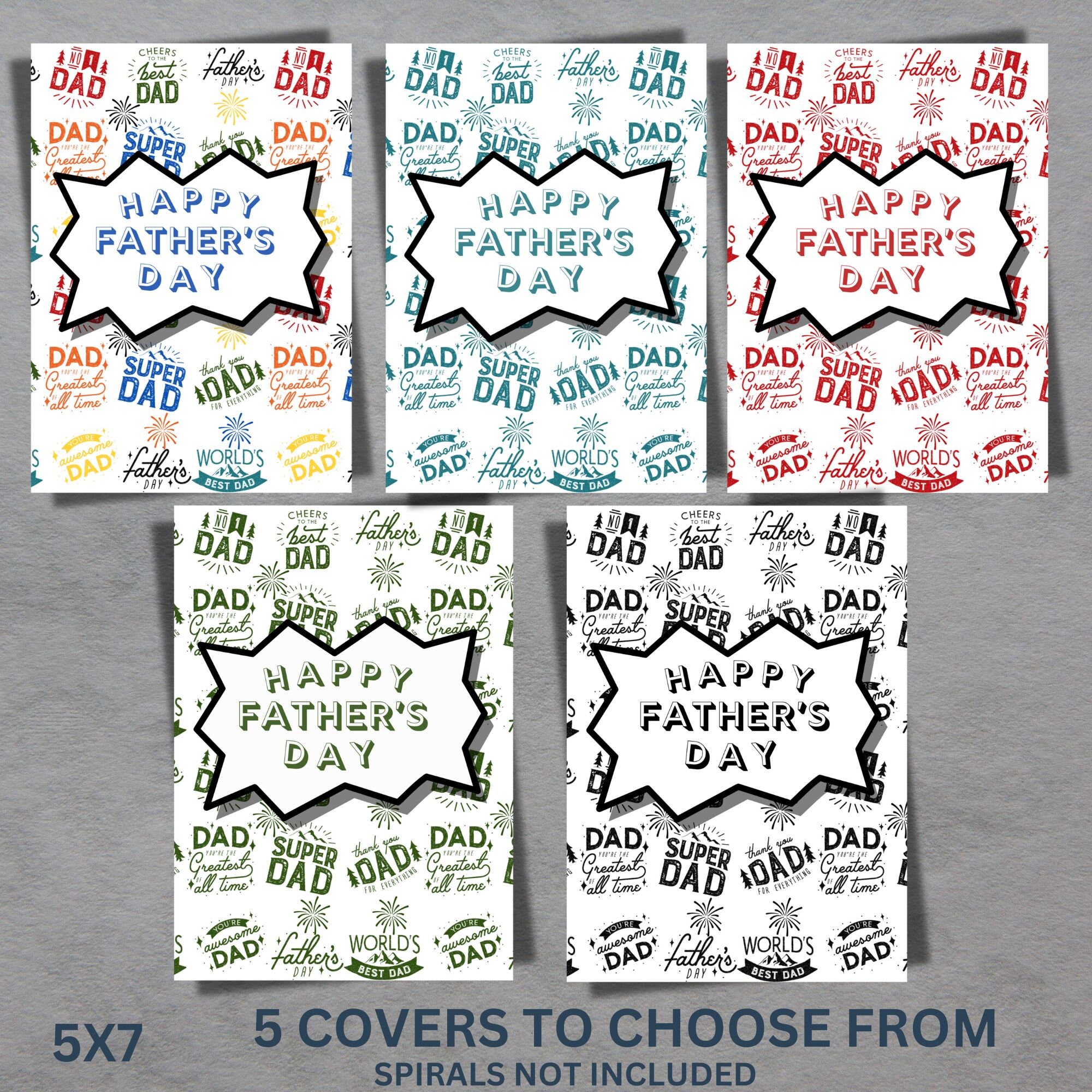 Fathers Day Gift Card Book, Fathers Day Gift for Dad, Printable Fathers ...