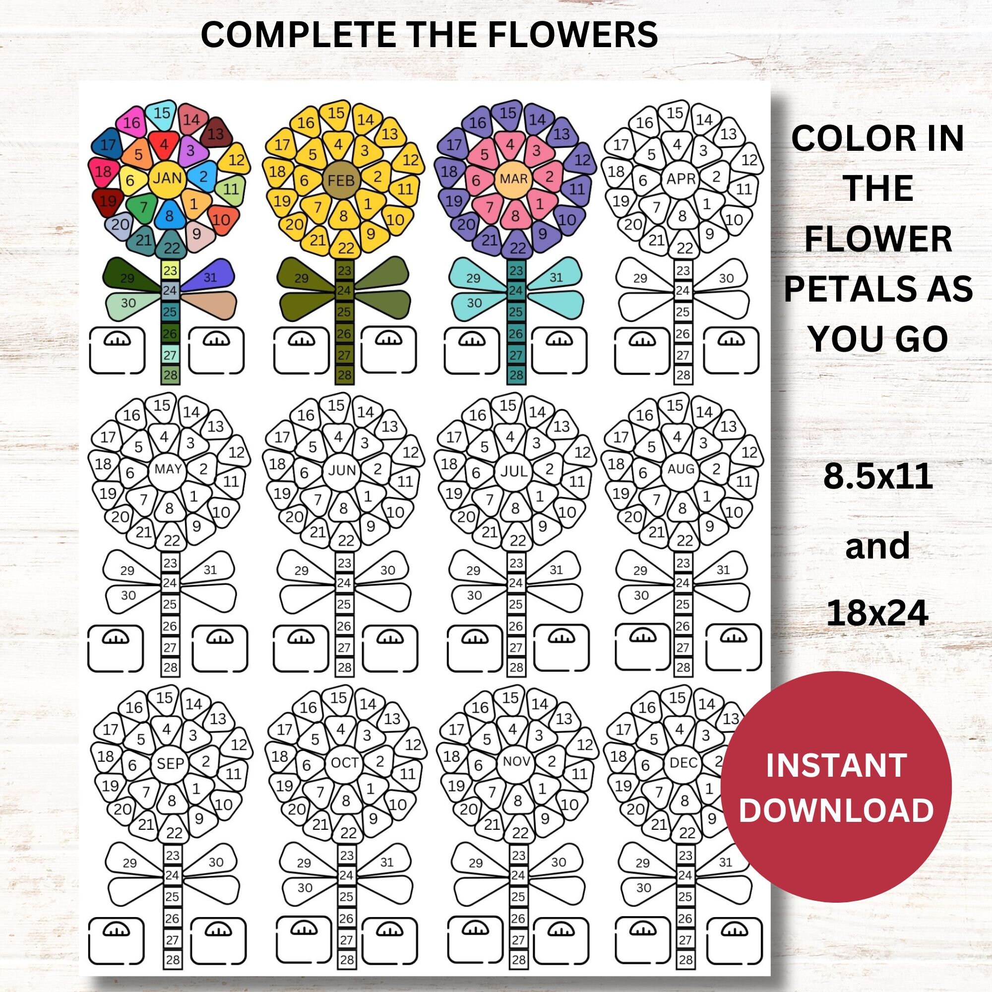 2024 Workout Tracker Color, Digital Workout Tracker, Fitness Tracker ...