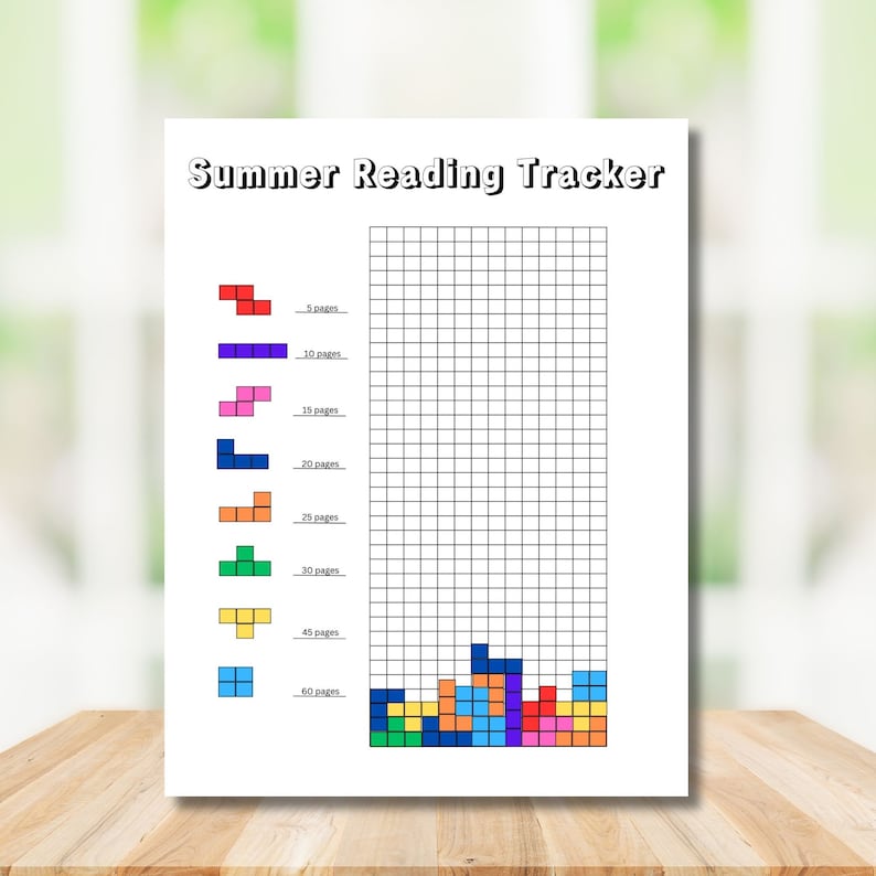 Summer Reading Tracker, Summer Reading Log, Reading Chart for Kids ...