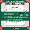 Jingle Bells Handbell Sheet Music: Easy Color-coded Christmas Song (PDF ...