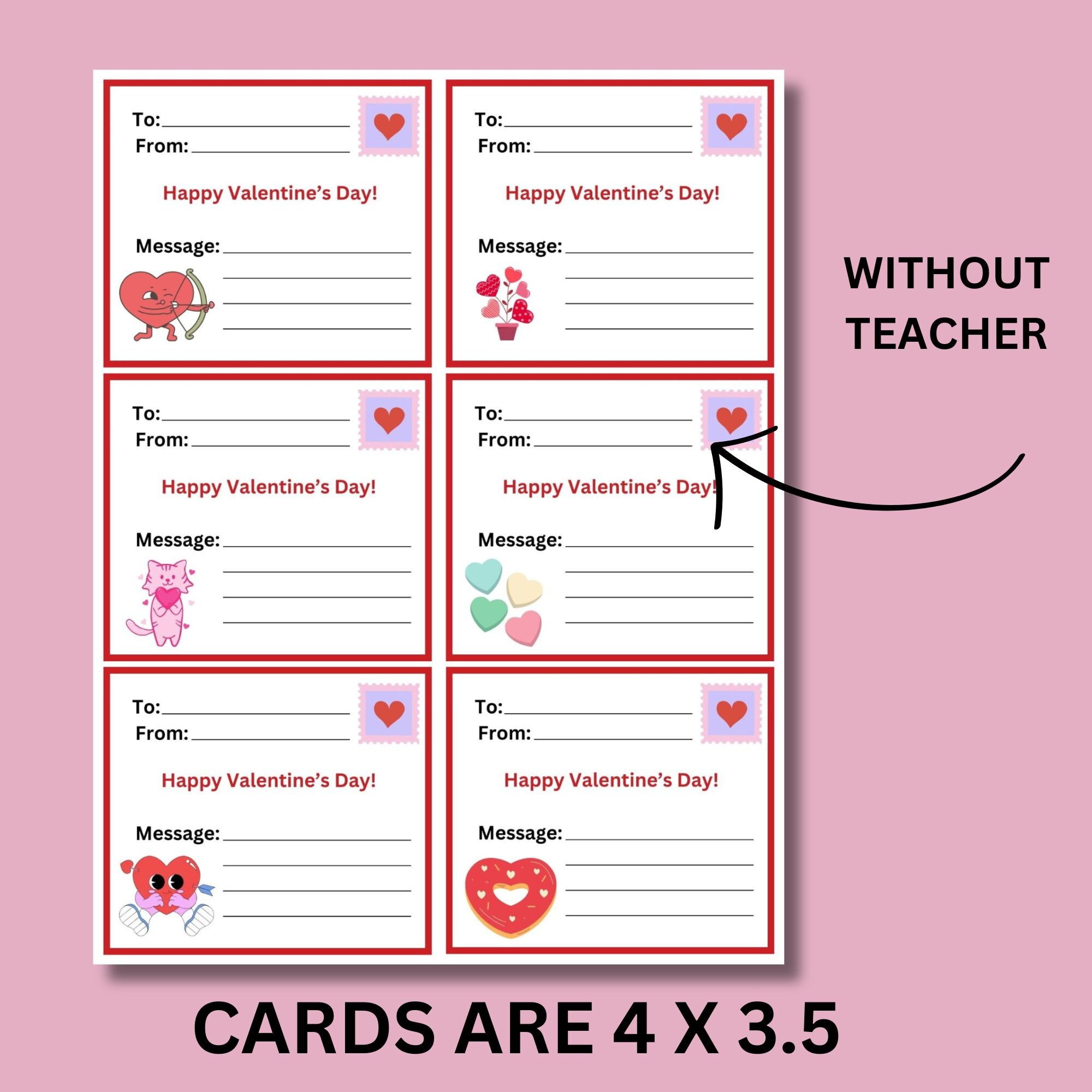 Editable Valentines Day Candy Gram Printable, Lollipop Candy Gram for ...