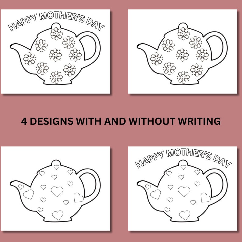 Mother's Day Teapot Craft, Classroom Craft for Children, Kids Sunday ...