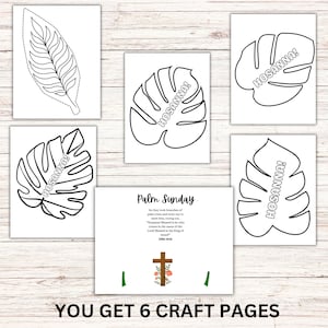 Palm Sunday Craft Activity Bundle, Hosanna Palm Sunday Handprint Art ...
