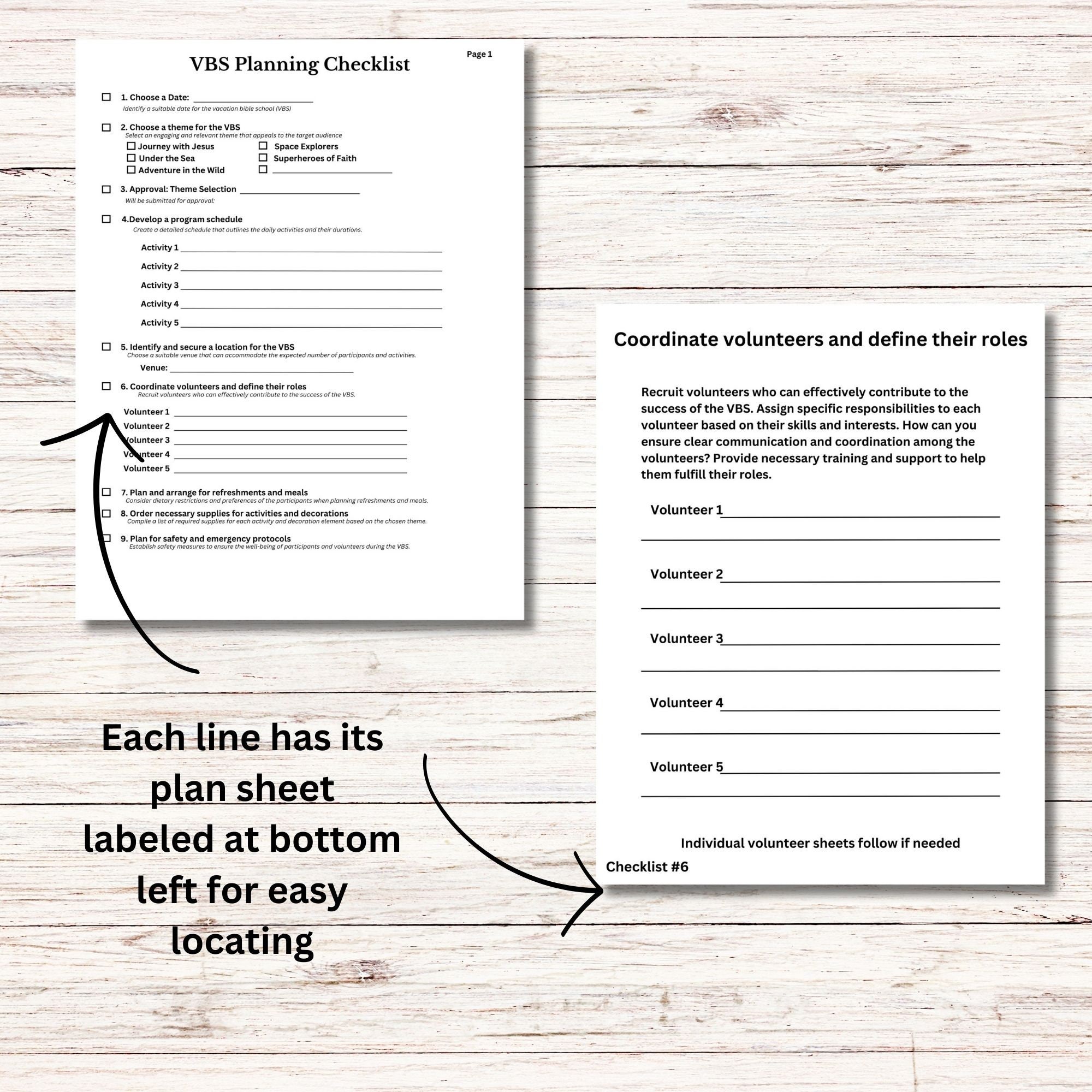 VBS Planner Printable Bundle: Church Event Organizer (digital Download ...