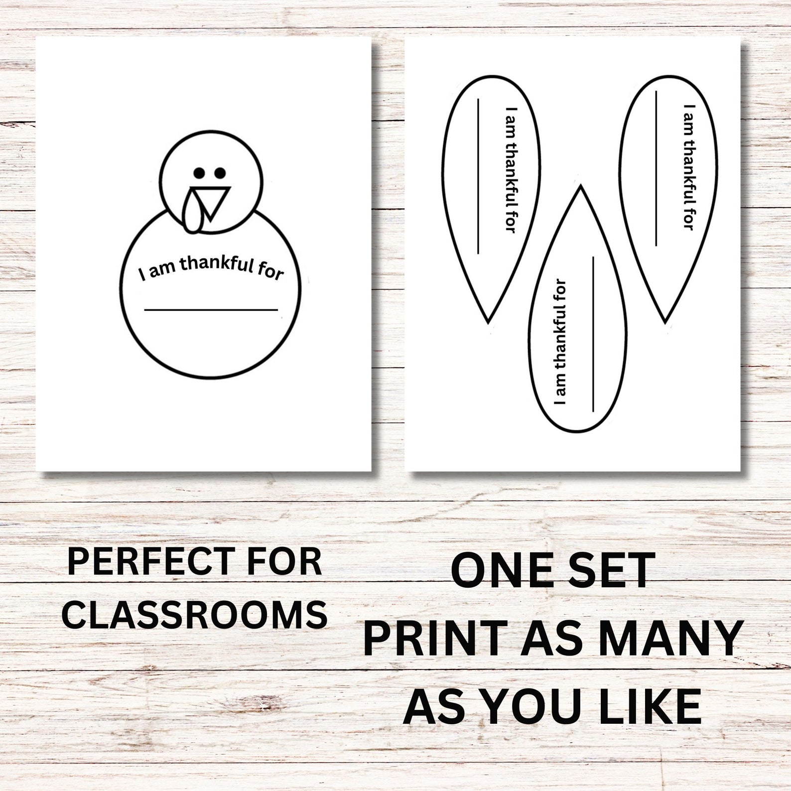 Thankful Turkey Printable, Thankful Turkey, I Am Thankful For, I Am ...