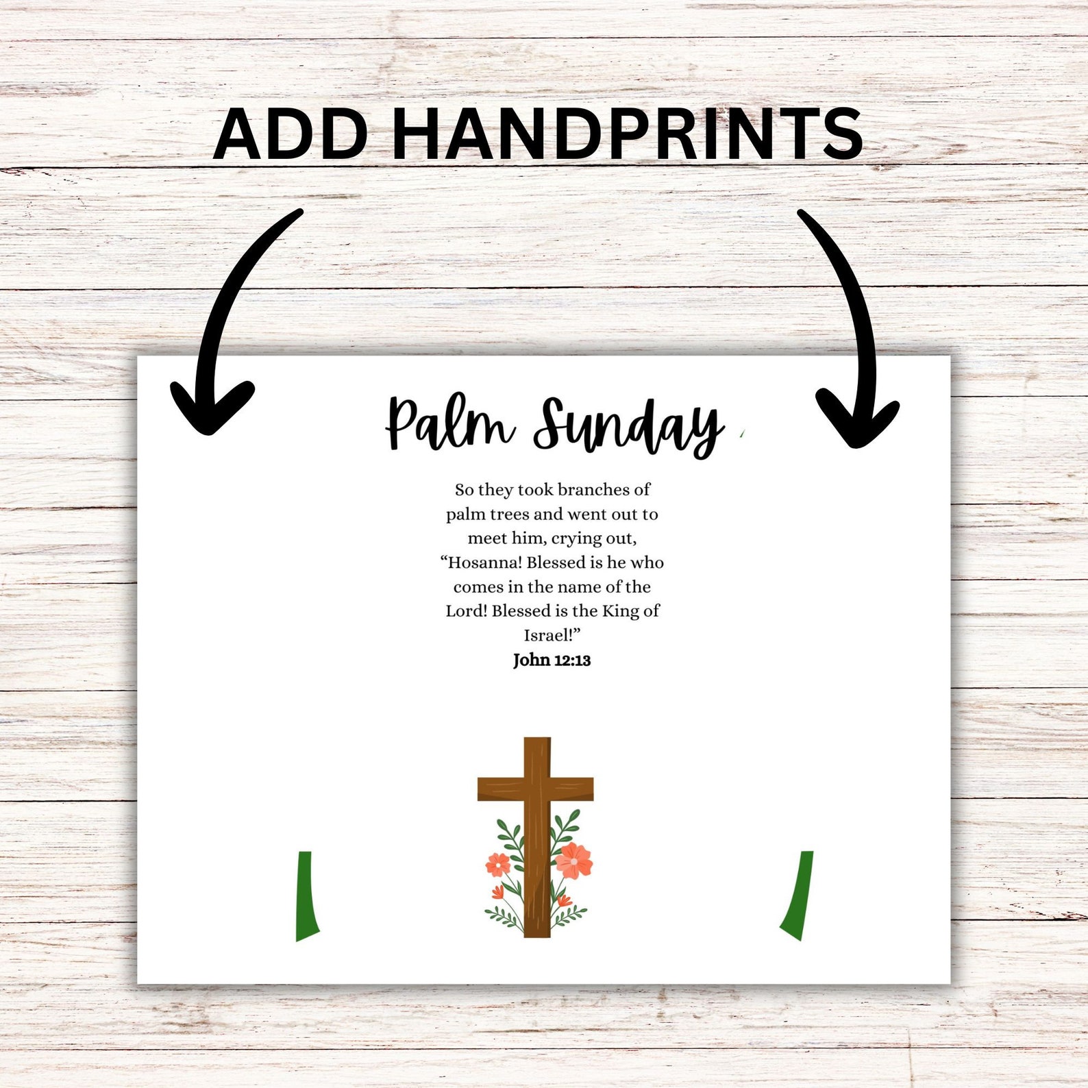 Palm Sunday Craft Activity Bundle, Hosanna Palm Sunday Handprint Art ...