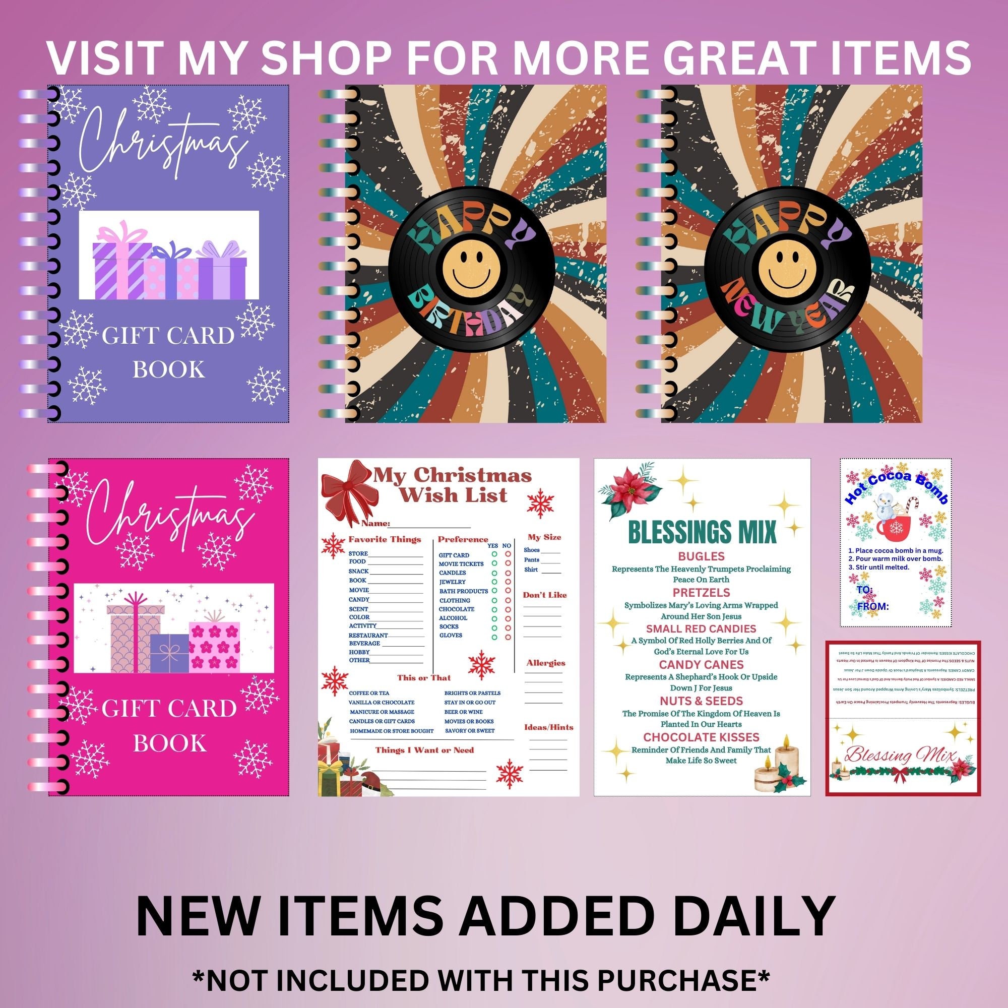 SECRET SANTA Gift Exchange Cards PRINTABLE Christmas Gift List for ...