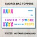 Peeps S'mores Easter Bag Topper: Printable Favor Tag (PDF) - Etsy