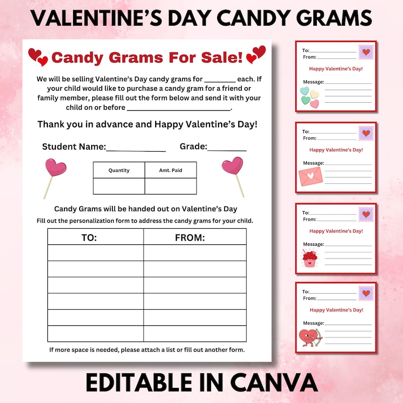 Valentines Teacher Sheet - Etsy