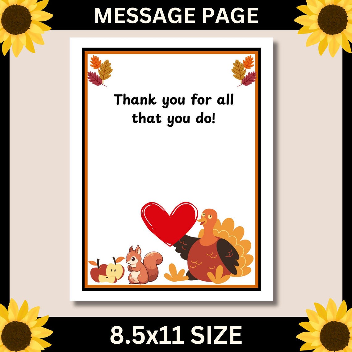 Teacher Thanksgiving Cookie Gift Card Book: Editable Printable (digital ...