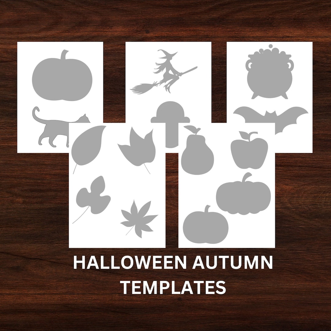 Halloween Printable Template, Fall Template Printable, Print and Cut ...