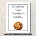 If You Give Your Teacher A Cookie Gift Book Printable, Teacher ...