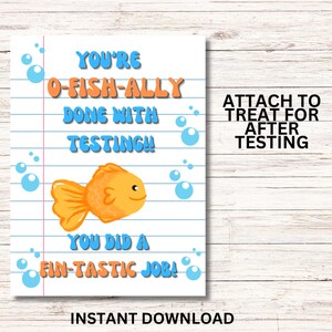 Testing Day Snack Tag Printable Classroom Treat Tag, STAAR Test ...