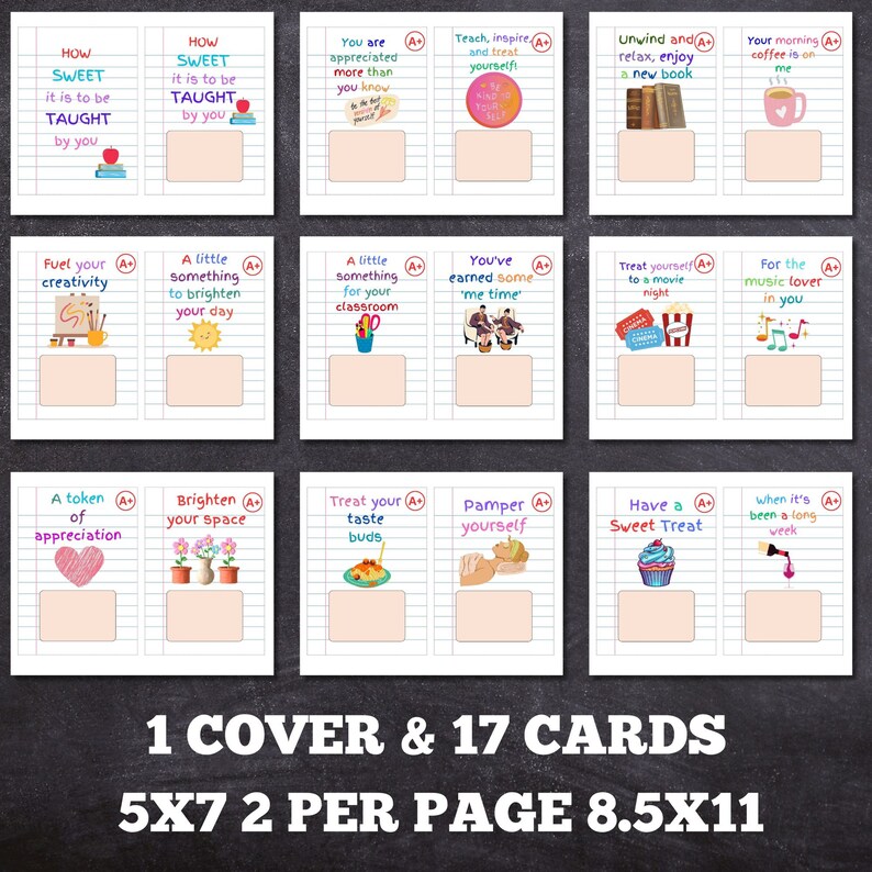 Teacher Appreciation Day Card, Teacher Appreciation Gift, Valentines ...