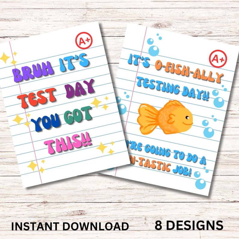 Testing Day Snack Tag Printable Classroom Treat Tag, STAAR Test ...