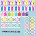 Peeps Spring Bulletin Board Kit Printable, Peeps Bulletin Board, April ...