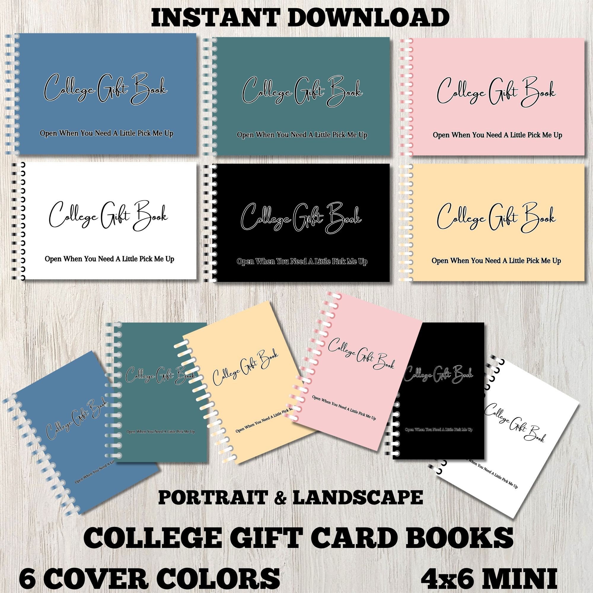 College Gift Card Book, College Care Package, Printable College Gift ...
