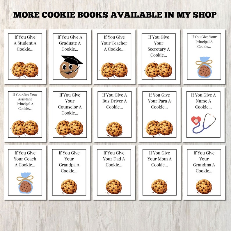 If You Give Your Teacher A Cookie Gift Book Printable, Teacher ...