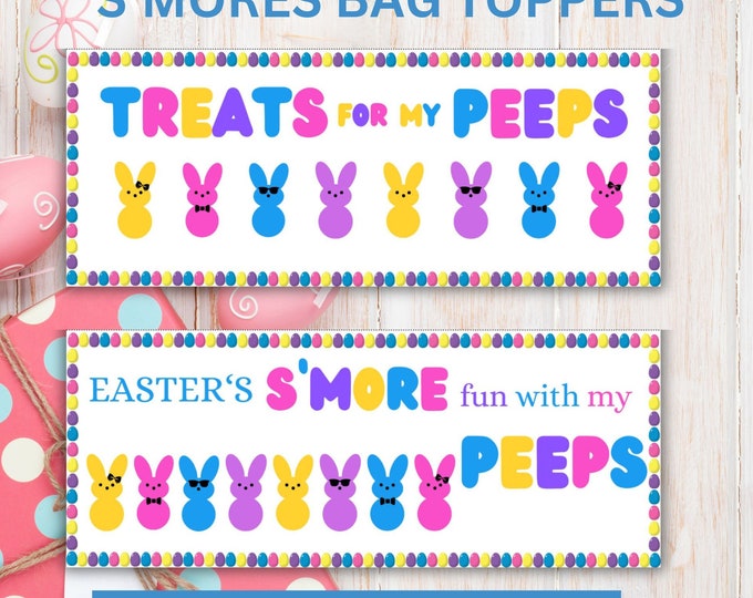 Easter Peep Bunny S'more Treats, S'more Easter Kit, Treats for My Peeps ...