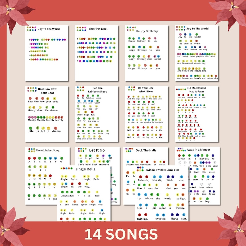 Handbell Sheet Music Instant Digital Download, Printable Hand Bell ...