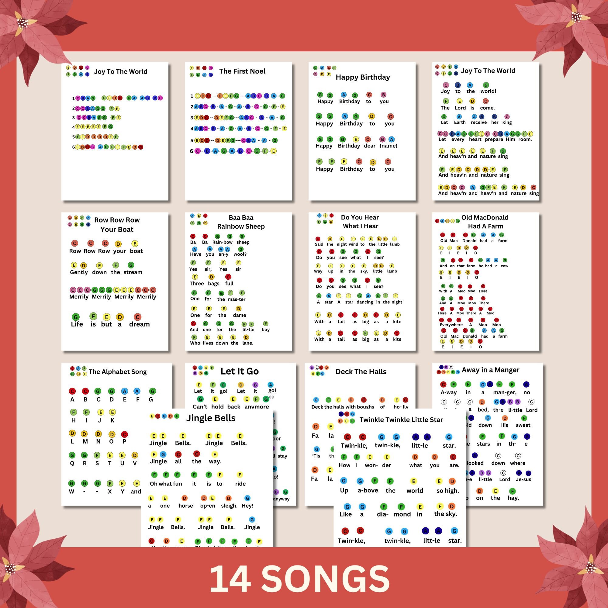 Handbell Sheet Music Instant Digital Download, Printable Hand Bell ...