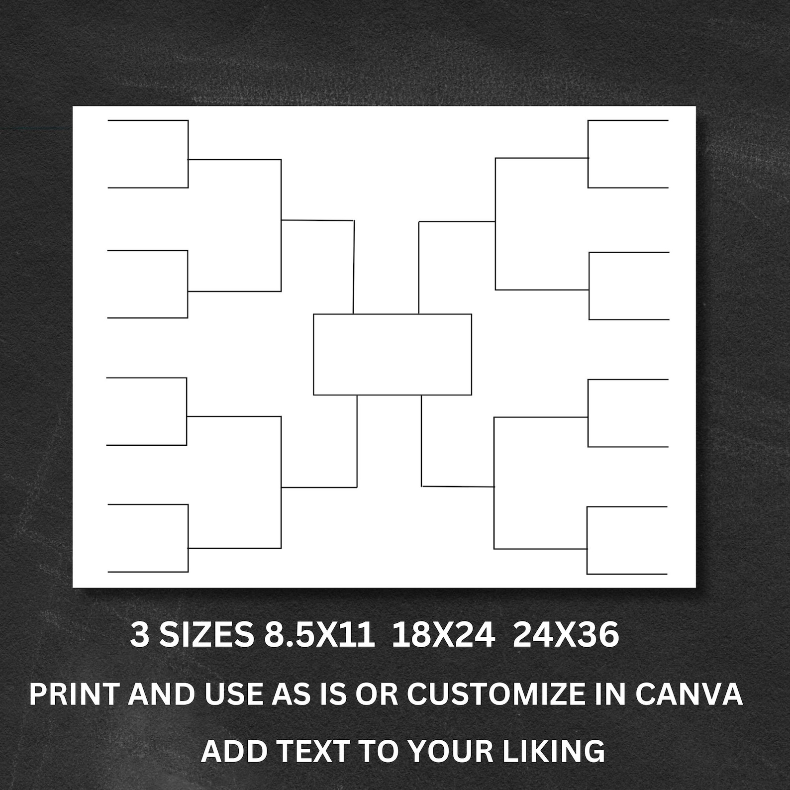 Tournament Bracket Template Bundle Editable, Sports Bracket Printable ...
