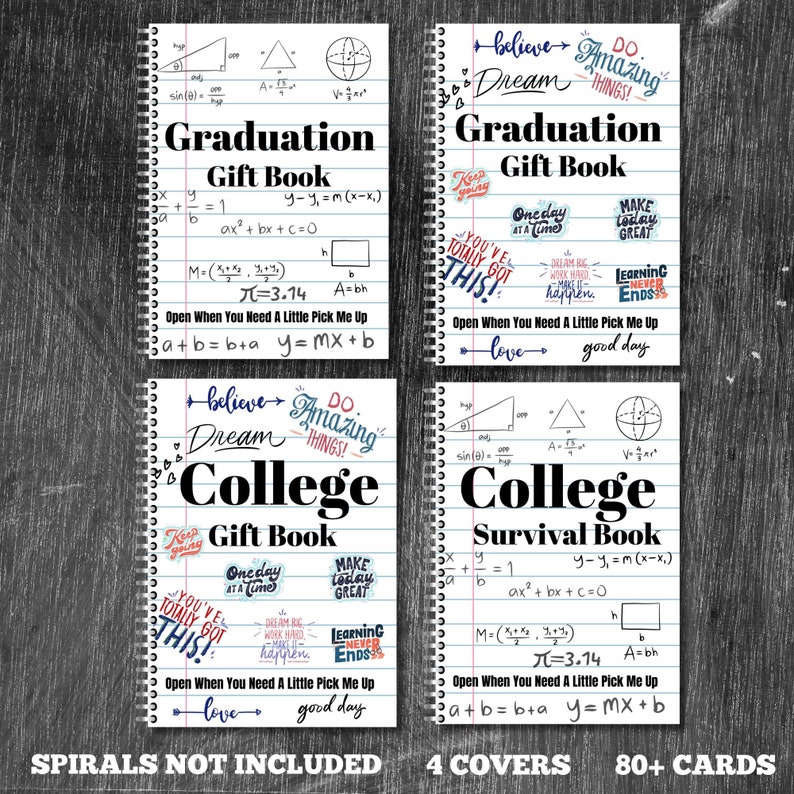 Printable College Gift Card Book Mini: DIY Student Care Package ...