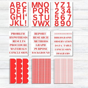 Science Fair Poster Labels, Scientific Method, Science Fair Project ...