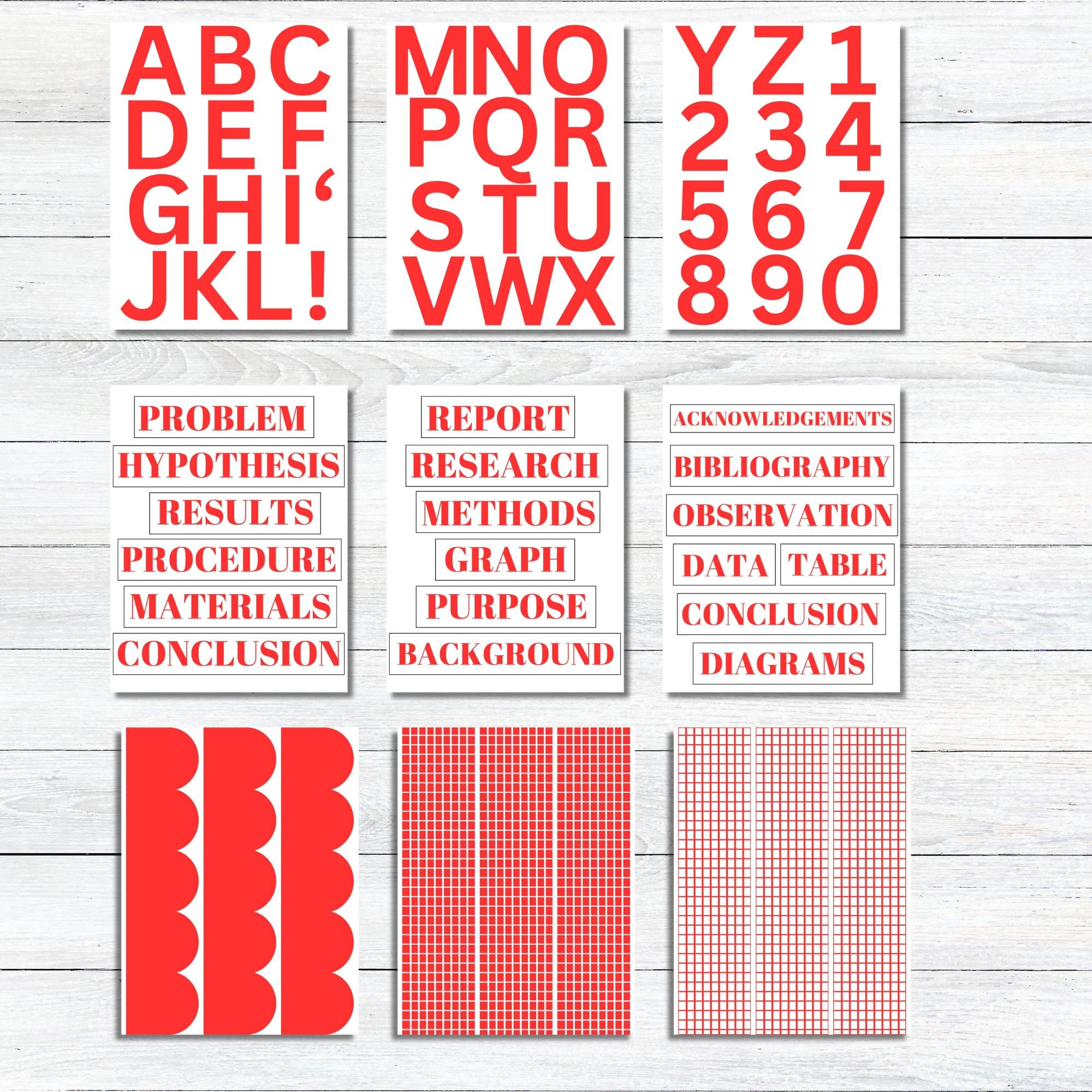 Science Fair Poster Labels, Scientific Method, Science Fair Project ...