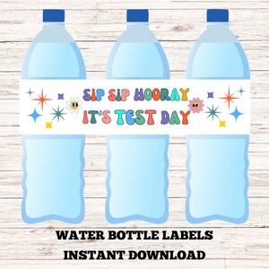 STAAR Test Day Tag Water Bottle Label, STAAR Test Tag, School Test ...