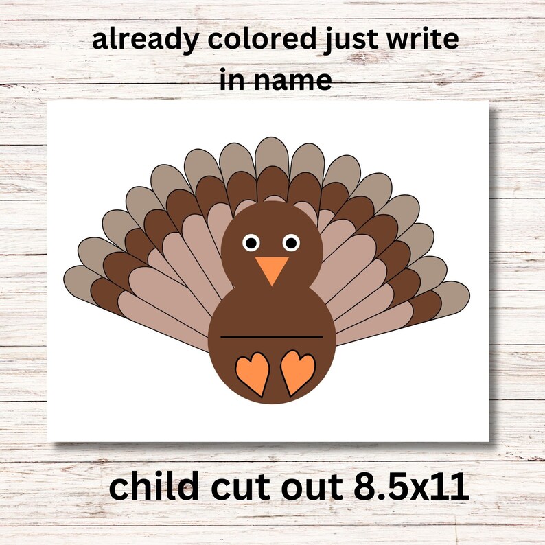 Thankful Turkey Bulletin Board Printable Thanksgiving Craft, Build a ...