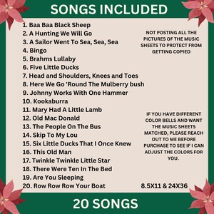 Color Coded Handbell Music: 20 Printable Songs (digital Download) - Etsy