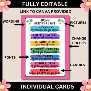 Boss Survival Kit, Boss Appreciation, Boss Day Gift Tags, Boss Thank ...