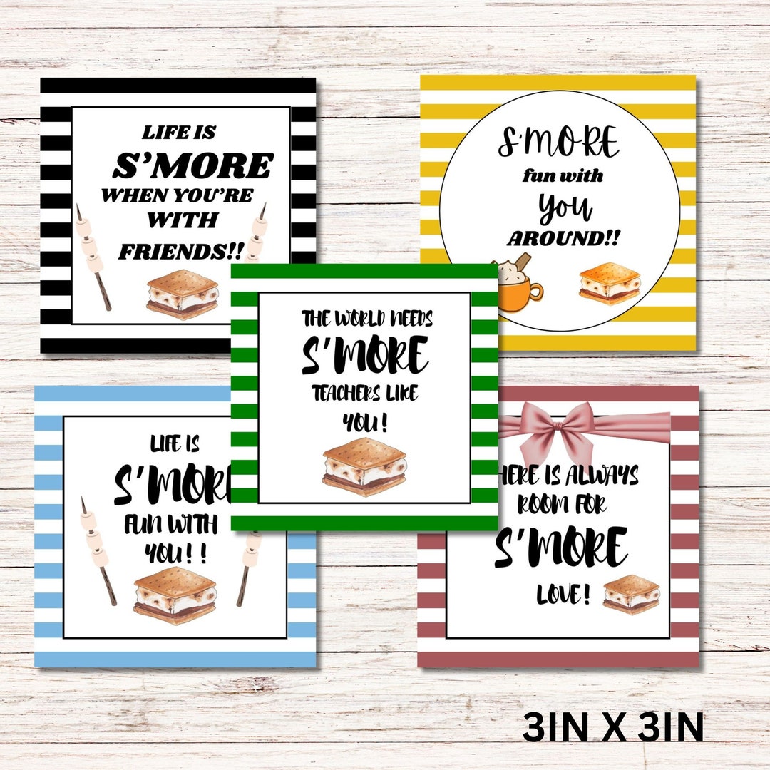 Smores Kit Tag, Christmas Tag, Smores Thanksgiving Tag, Christmas ...