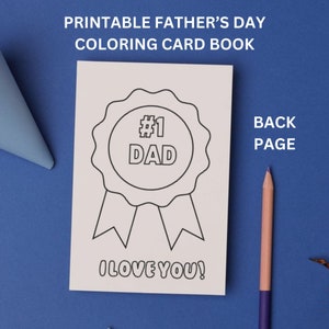 All About My Dad Printable, Fathers Day Coloring Card Printable, DIY ...