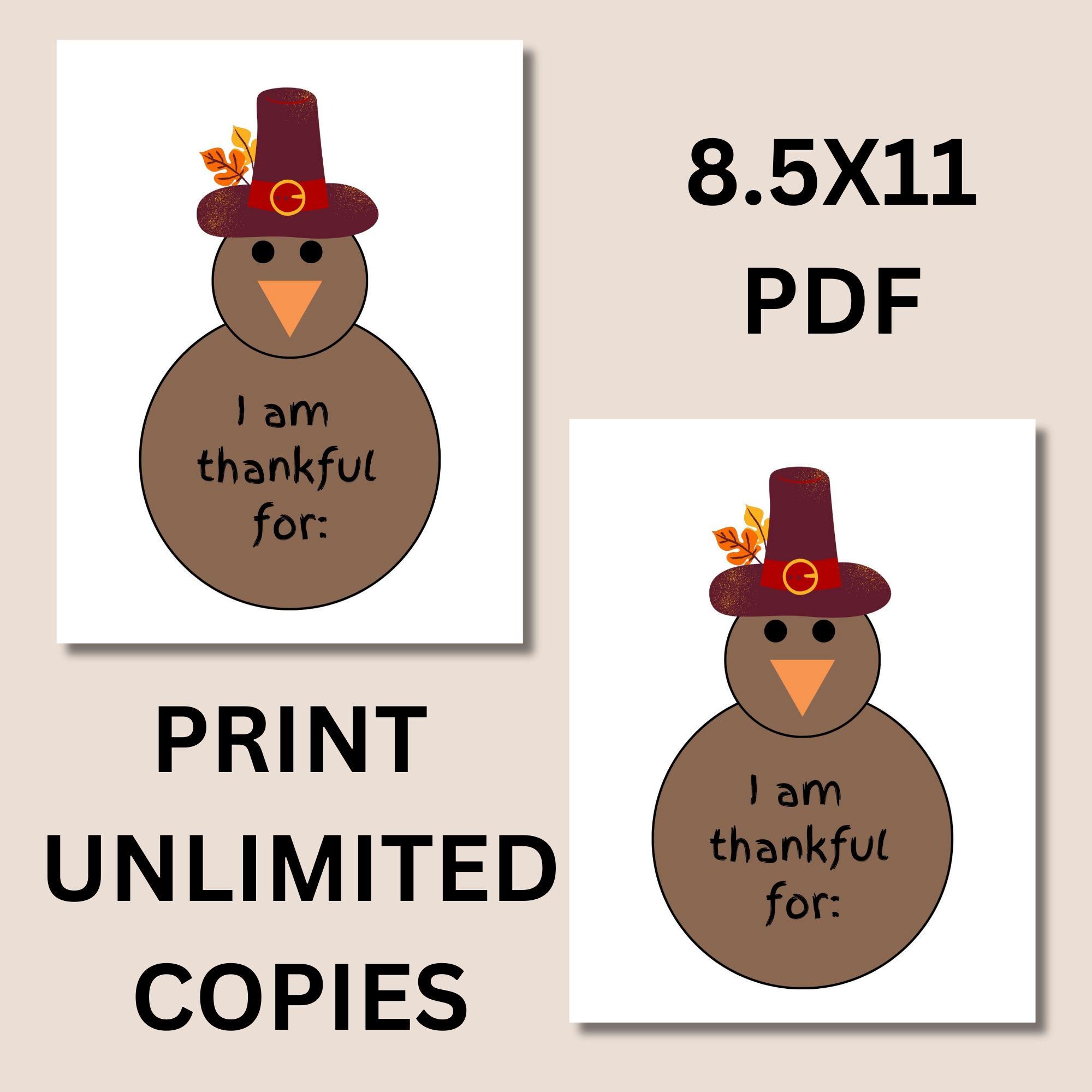 Pavo de agradecimiento para imprimir en Acción de Gracias, manualidad ...