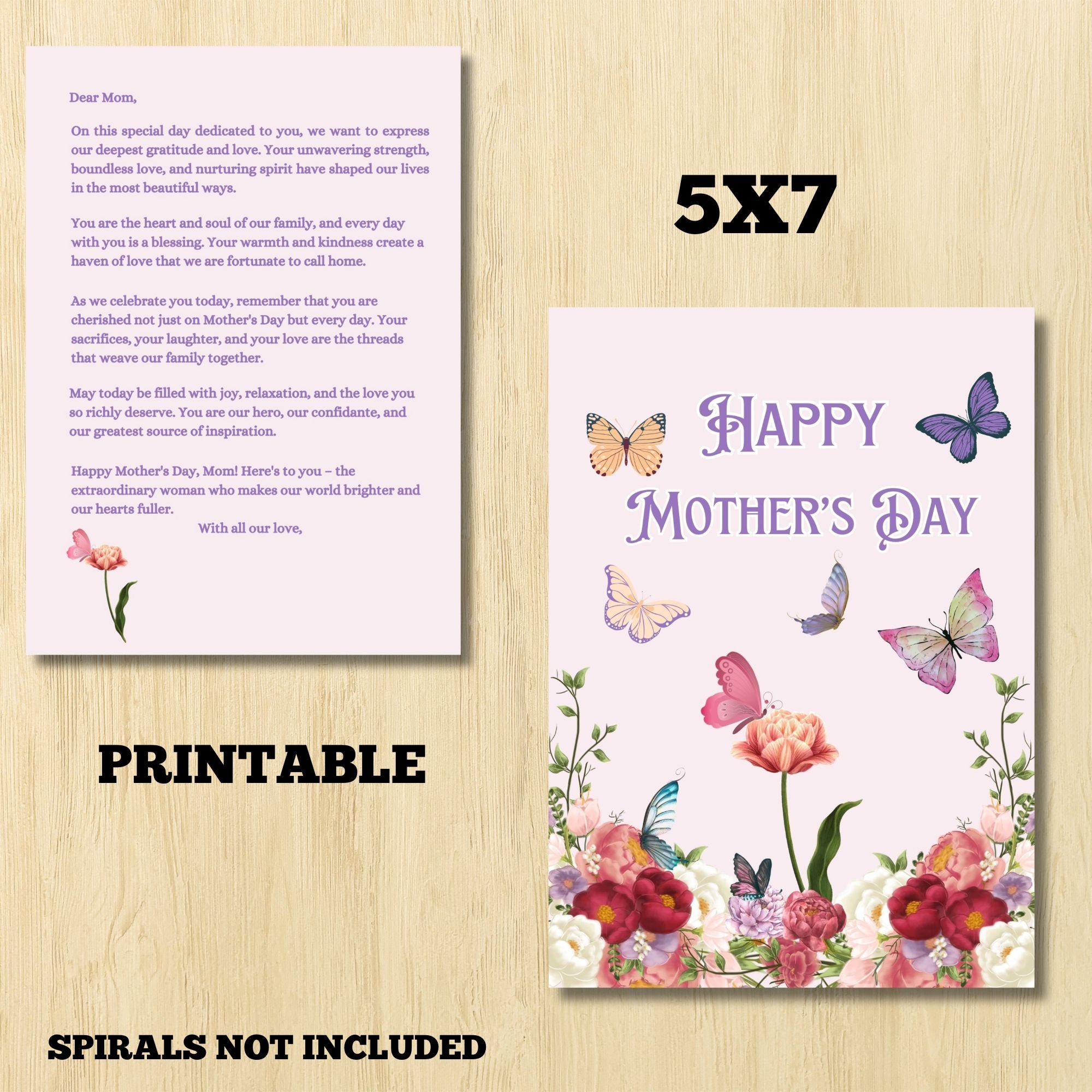 Mothers Day Gift Card Book , Mothers Day Gift From Siblings, Printable ...