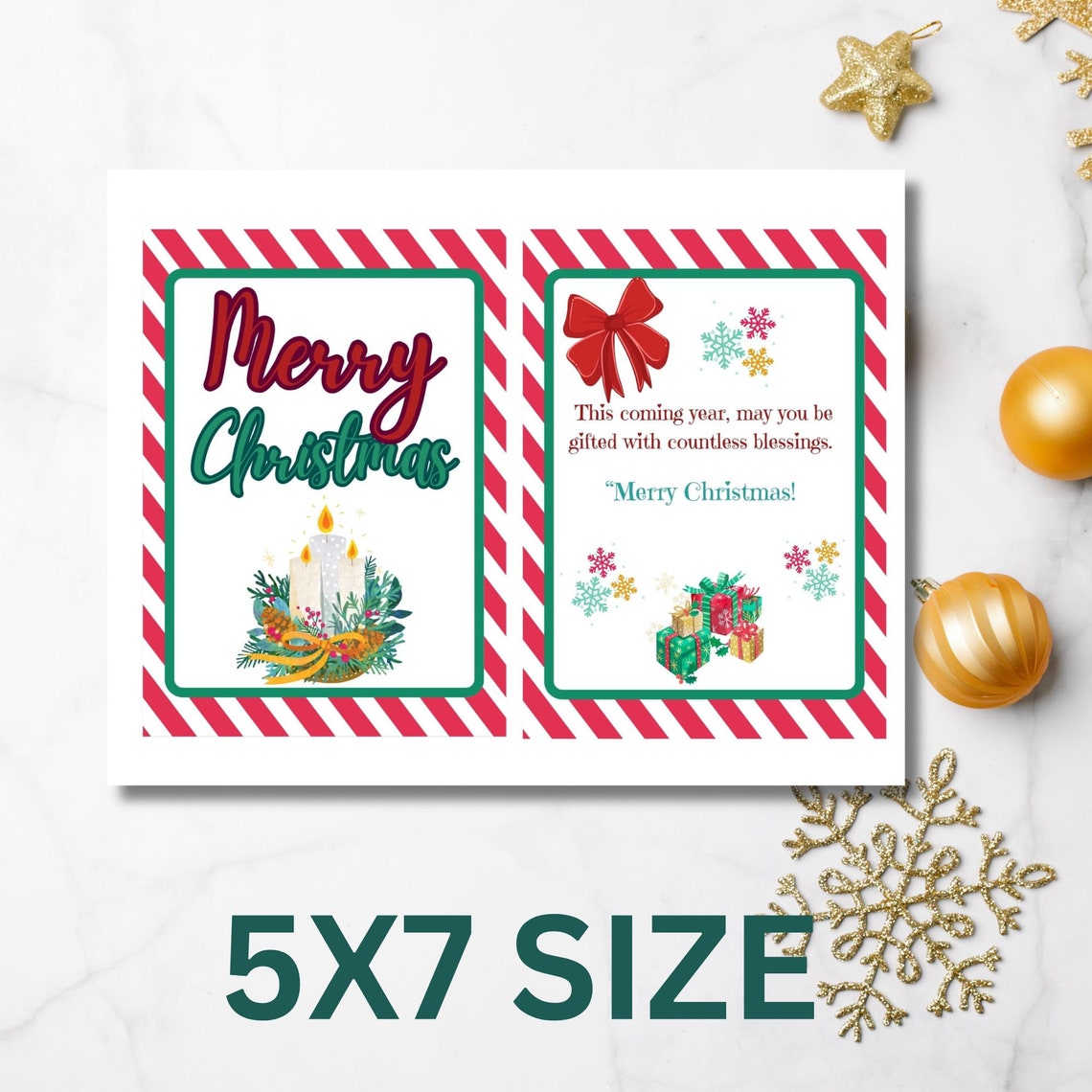 Christmas Gift Card Book, Printable Christmas Gift for Kids, Christmas ...