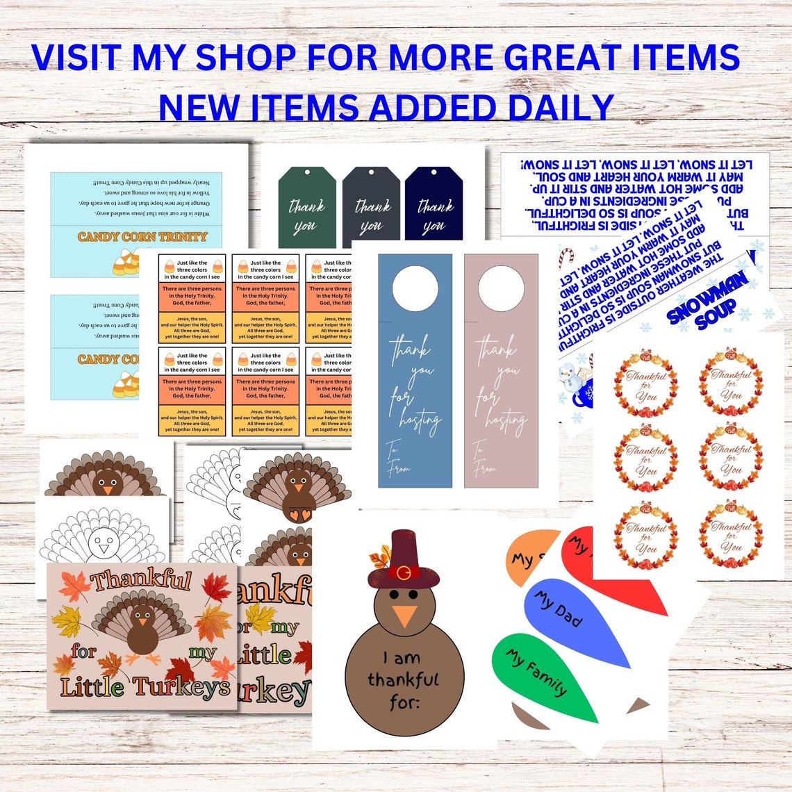 Thankful Turkey Printable, Thankful Turkey, I Am Thankful For, I Am ...