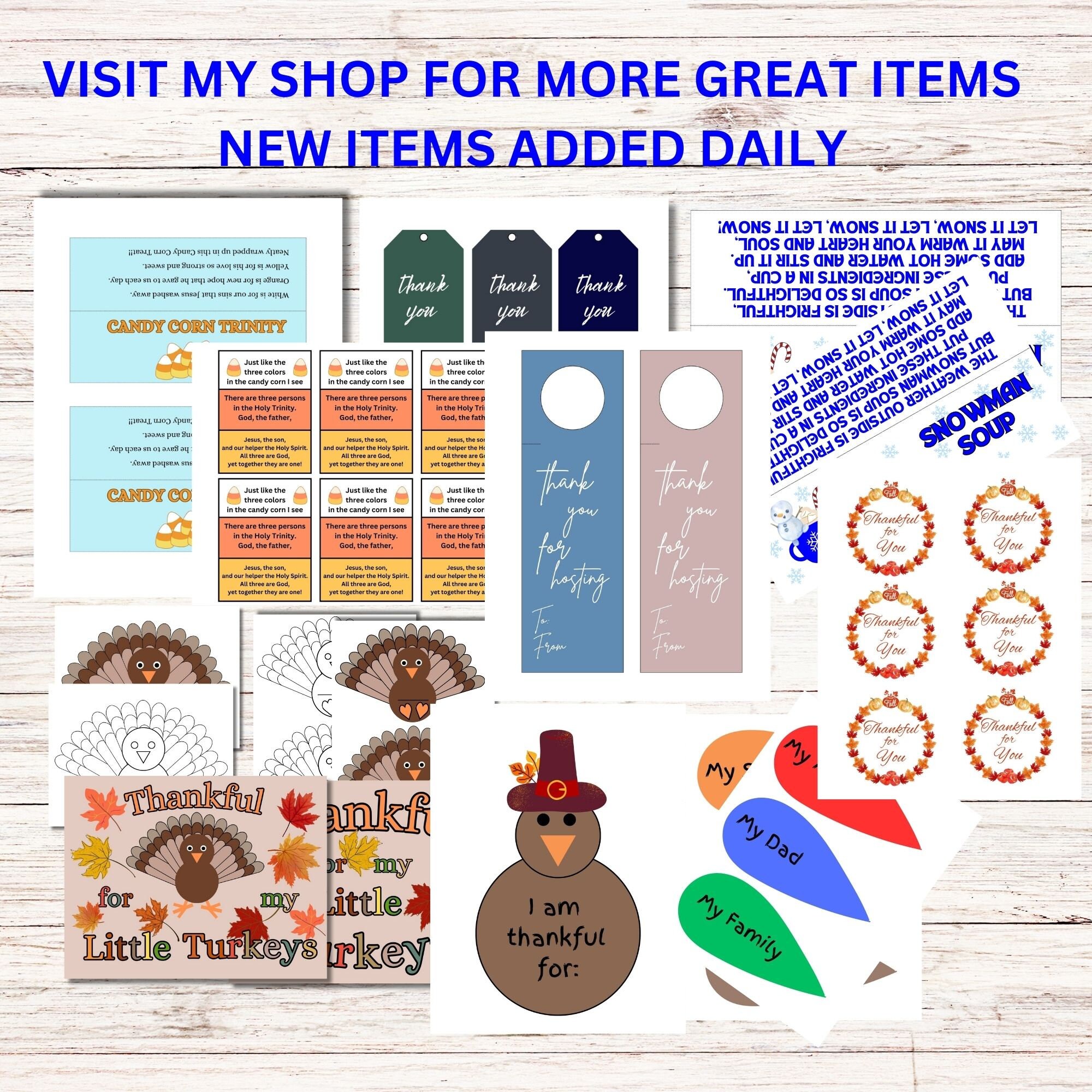 Thankful Turkey Printable, Thankful Turkey, I Am Thankful For, I Am ...