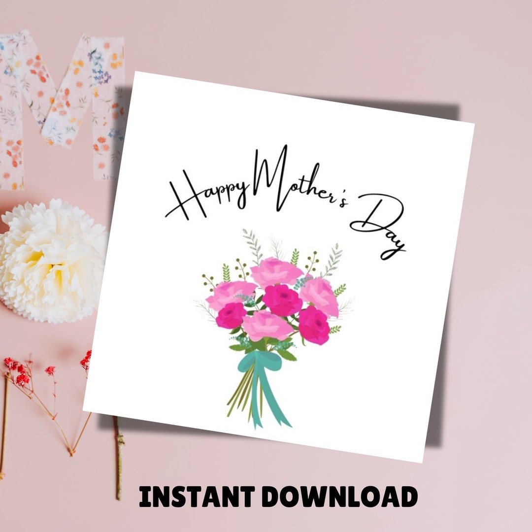 Mothers Day Gift Tag, Square Tag, Mother’s Day Hang Tag, Printable Gift ...