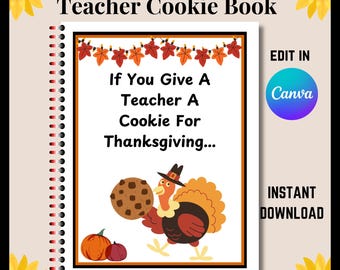 If You Give a Teacher a Cookie Gift Printable, Teacher Appreciation ...