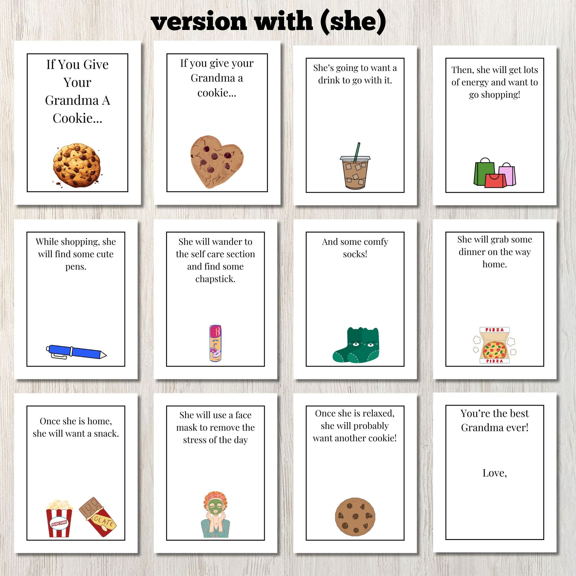 If You Give Your Grandma A Cookie, If You Give Your Grandma A Cookie ...