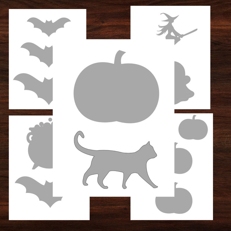 Halloween Printable Template, Fall Template Printable, Print and Cut ...