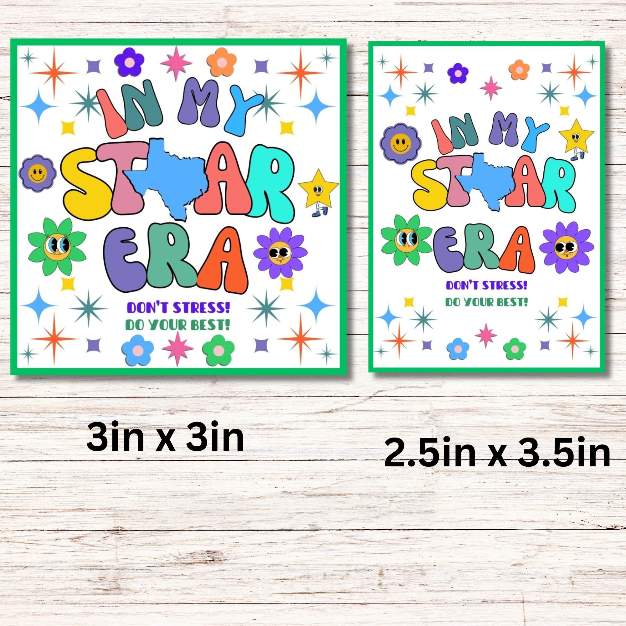 STAAR Testing Day Snack Tag Printable Classroom Treat Tag, Test ...