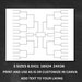 Tournament Bracket Template Bundle Editable, Sports Bracket Printable ...