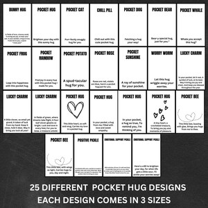 Pocket Hug Printable, Emotional Support Pickle, Positive Pickle, Lucky ...