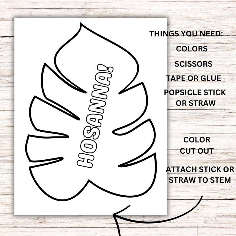 Palm Sunday Craft Activity Bundle, Hosanna Palm Sunday Handprint Art ...