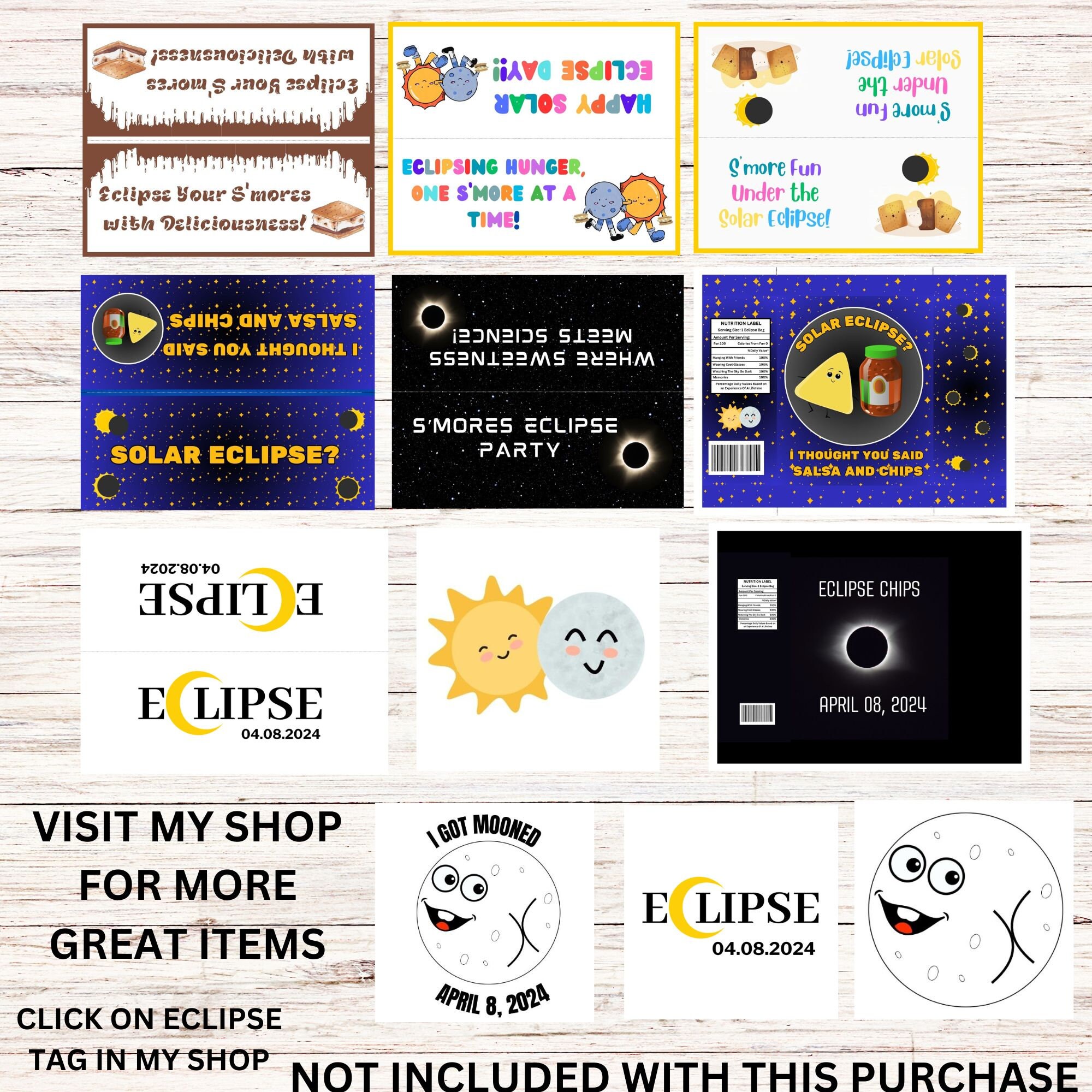 Eclipse Games, Eclipse Activities, Printable Bingo Cards, Scavenger ...